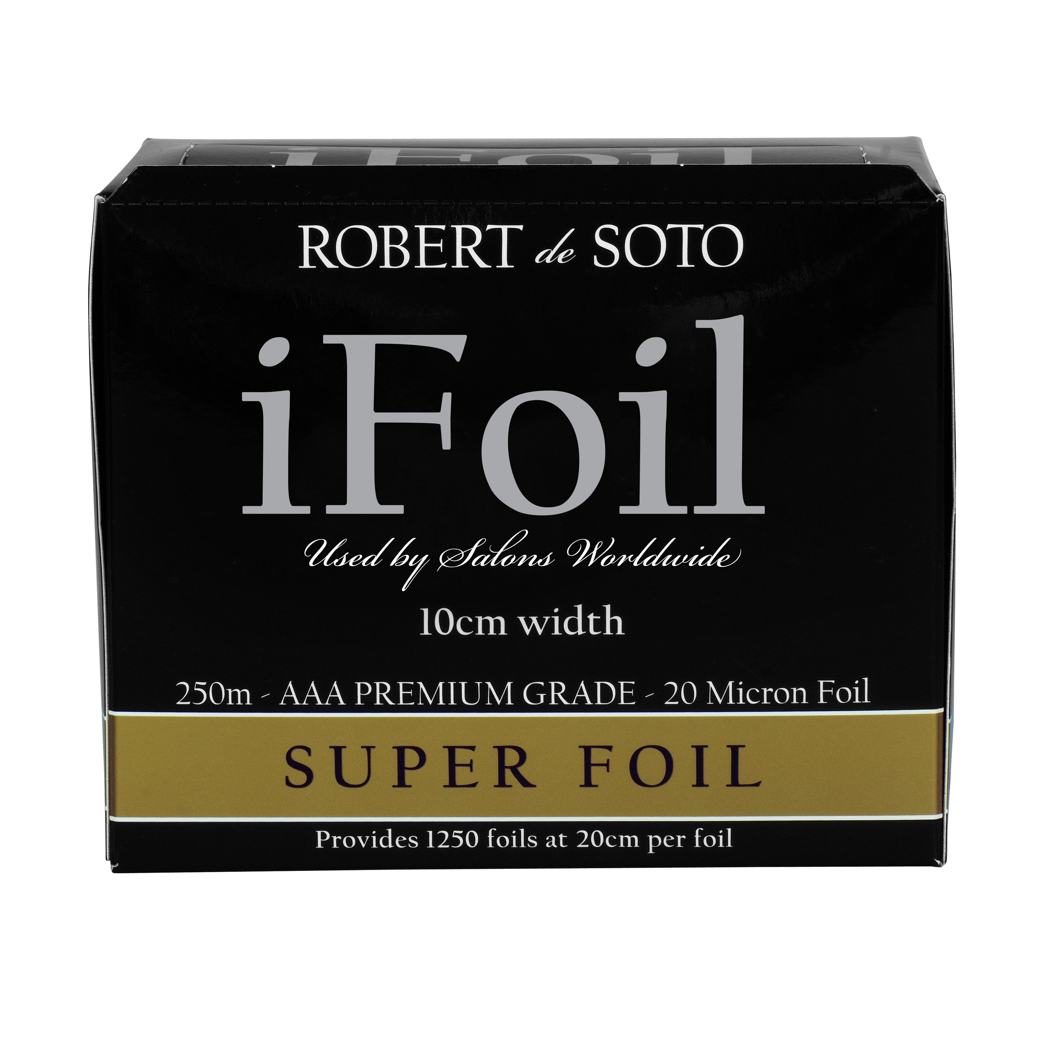 Robert Desoto Ifoil 20 Micron Super Foil 250m X 100mm - Silver – BarberCo