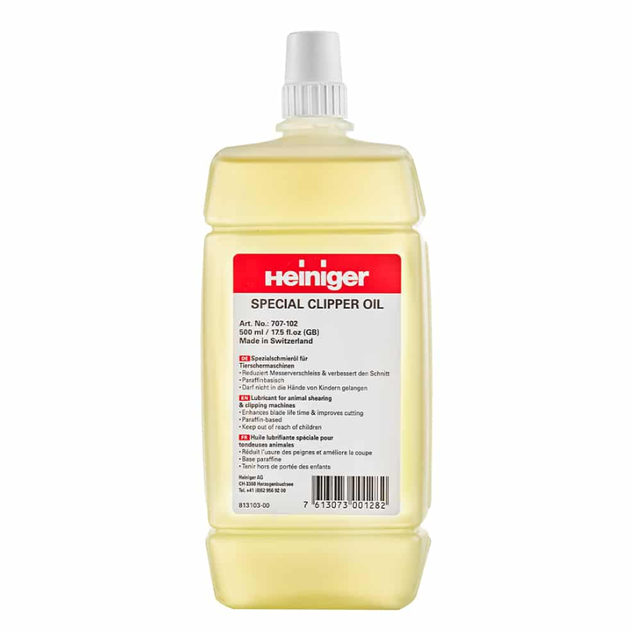 Heiniger Clipper Oil - 500ml Bottle – BarberCo